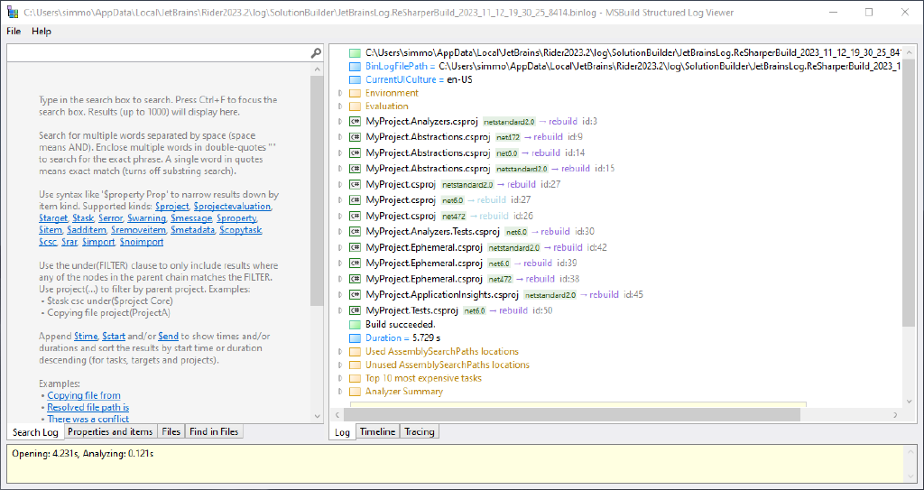 Optimizing C# code analysis for quicker .NET compilation