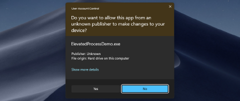 Programmatically elevate a .NET application on any platform