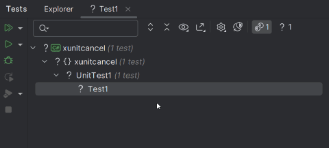Handle cancellation in tests with xUnit.net v3